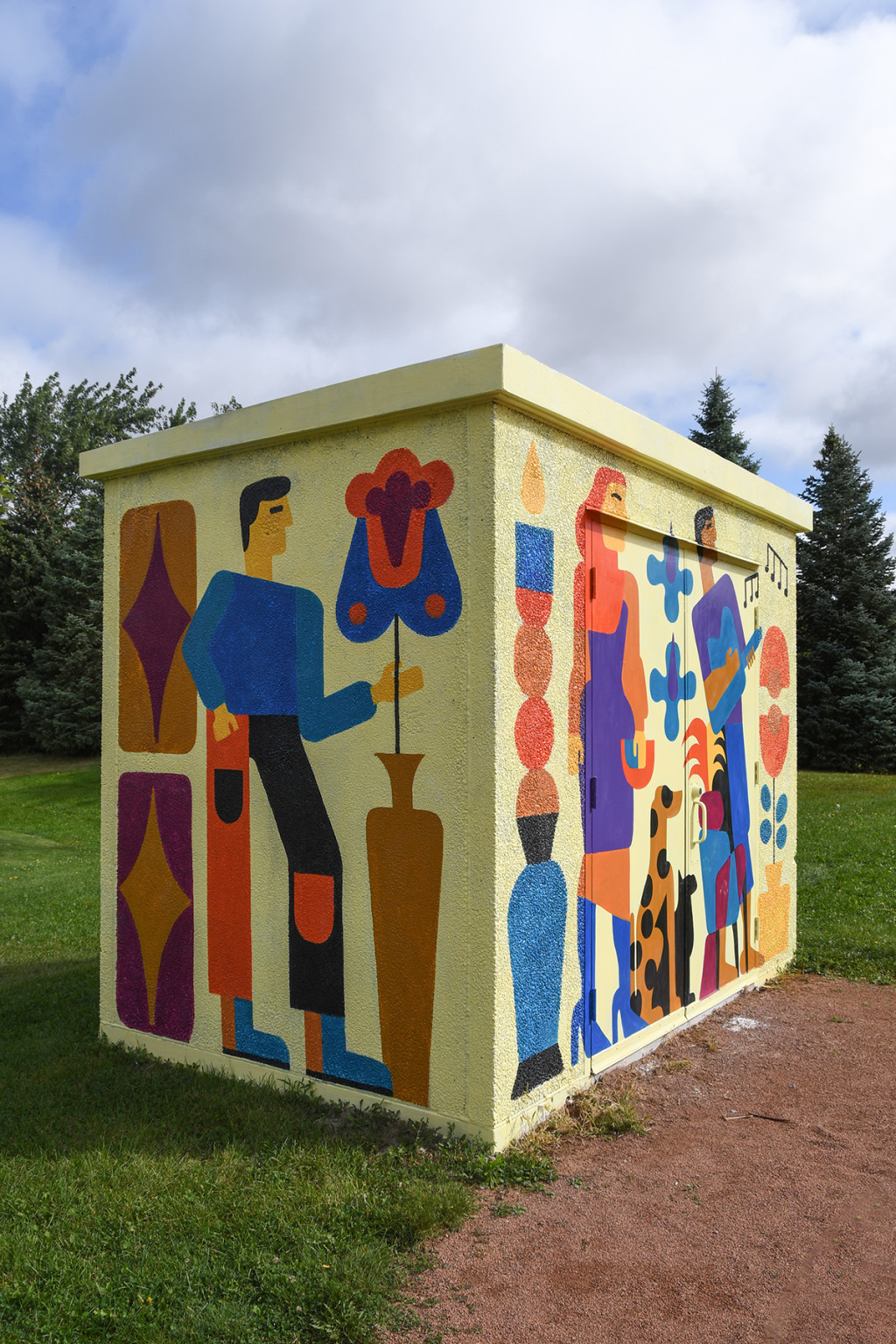 RH150 Storage Bunker Mural - Morgan Boyle Park - Mural Routes
