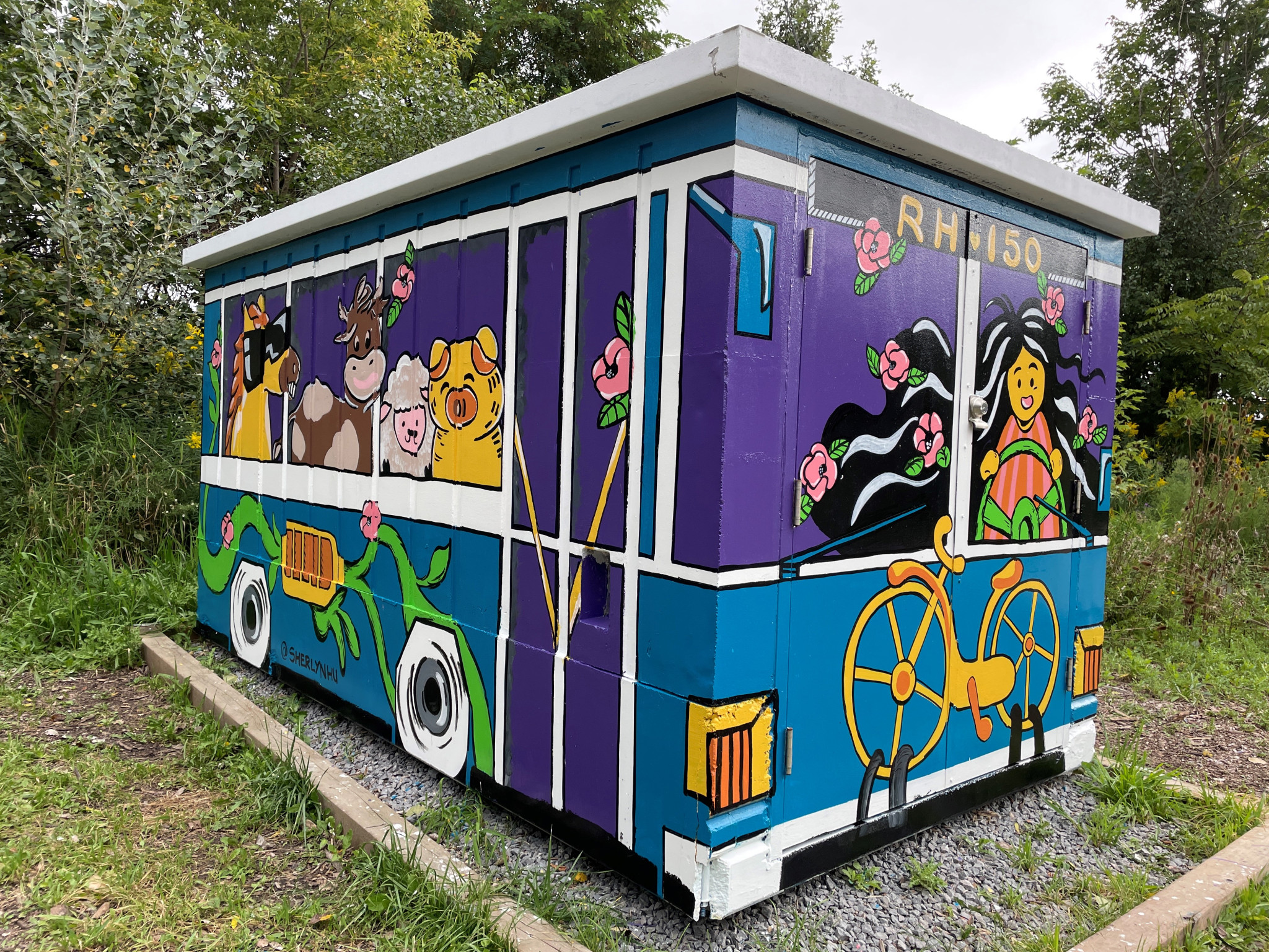 RH150 Storage Bunker Mural - Eyer Homestead Ropes Course Bunker - Mural ...